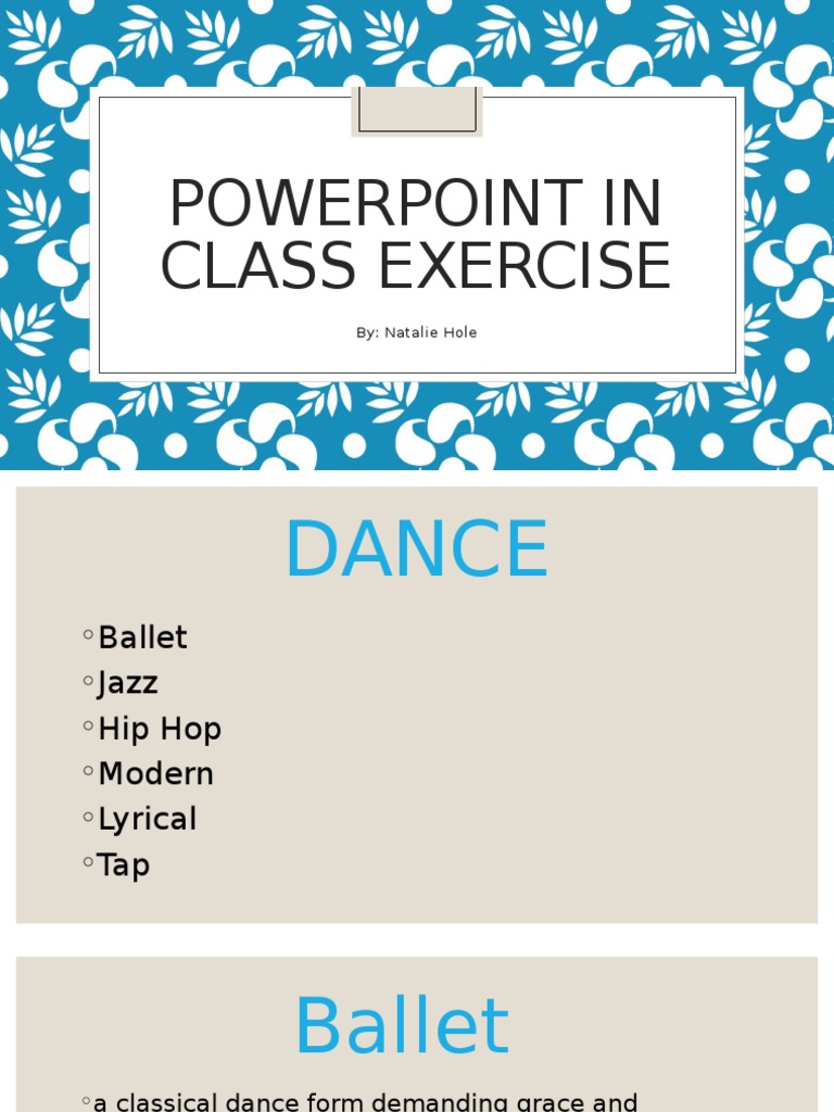 Powerpoint in Class Exercise | PDF