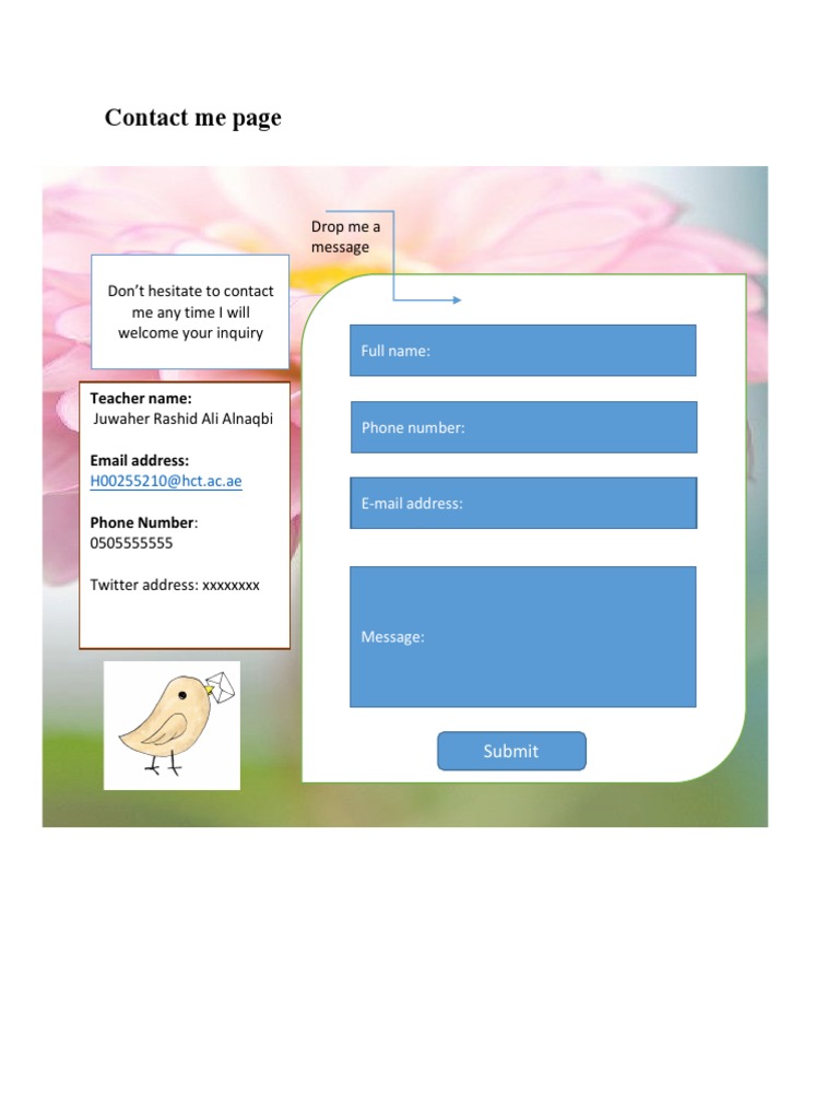 Contact Me Page | PDF | Social Science