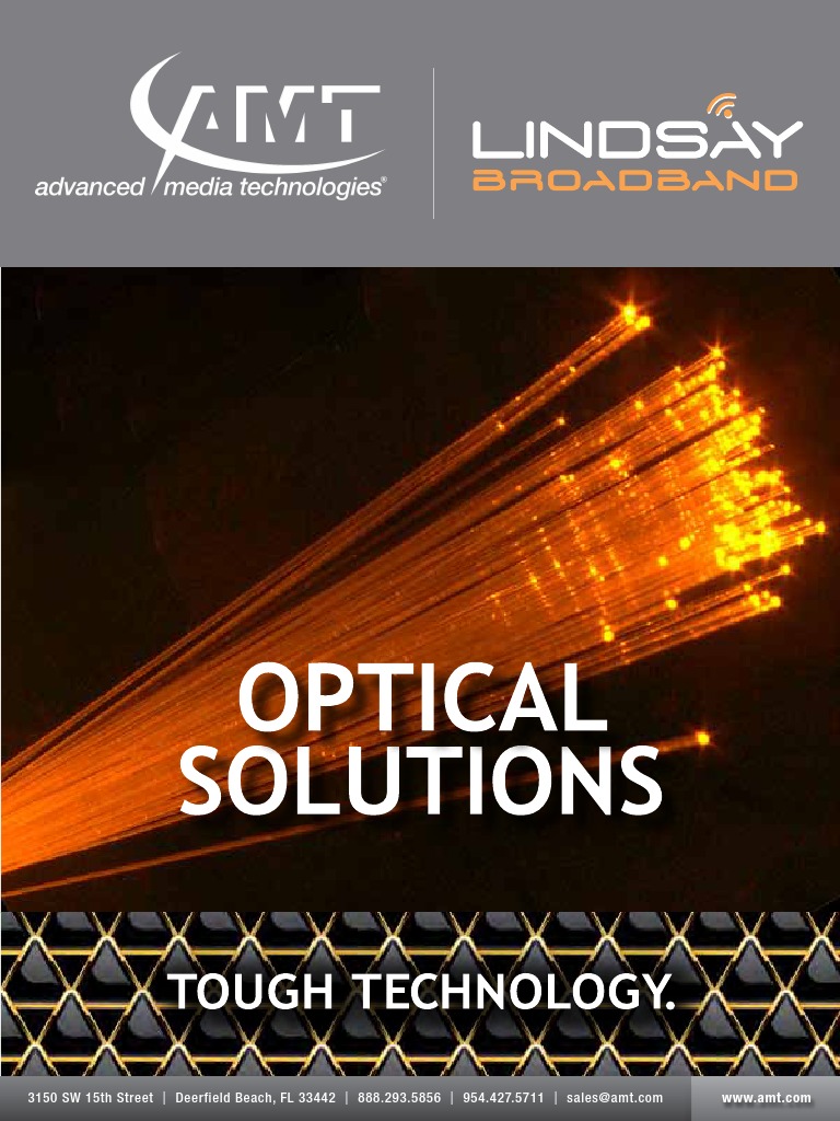 Lindsay Broadband Optical Brochure AMT | PDF | Data Transmission ...
