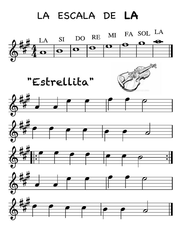 Escala LA, Estrellita | PDF