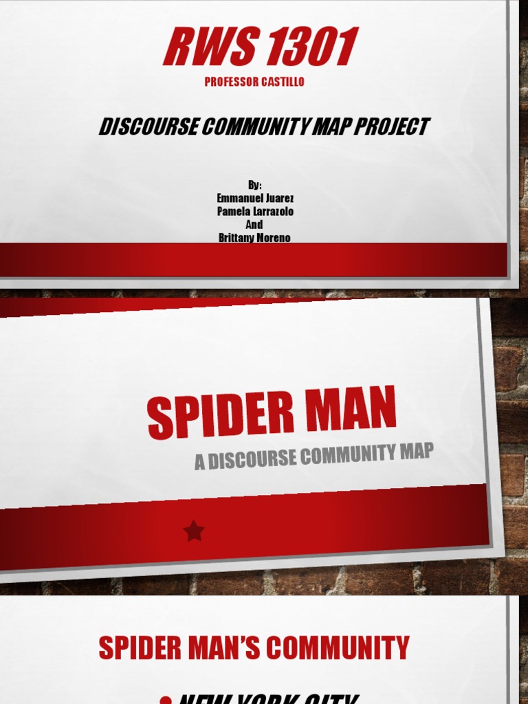 Discourse Community Map Project: Professor Castillo | PDF