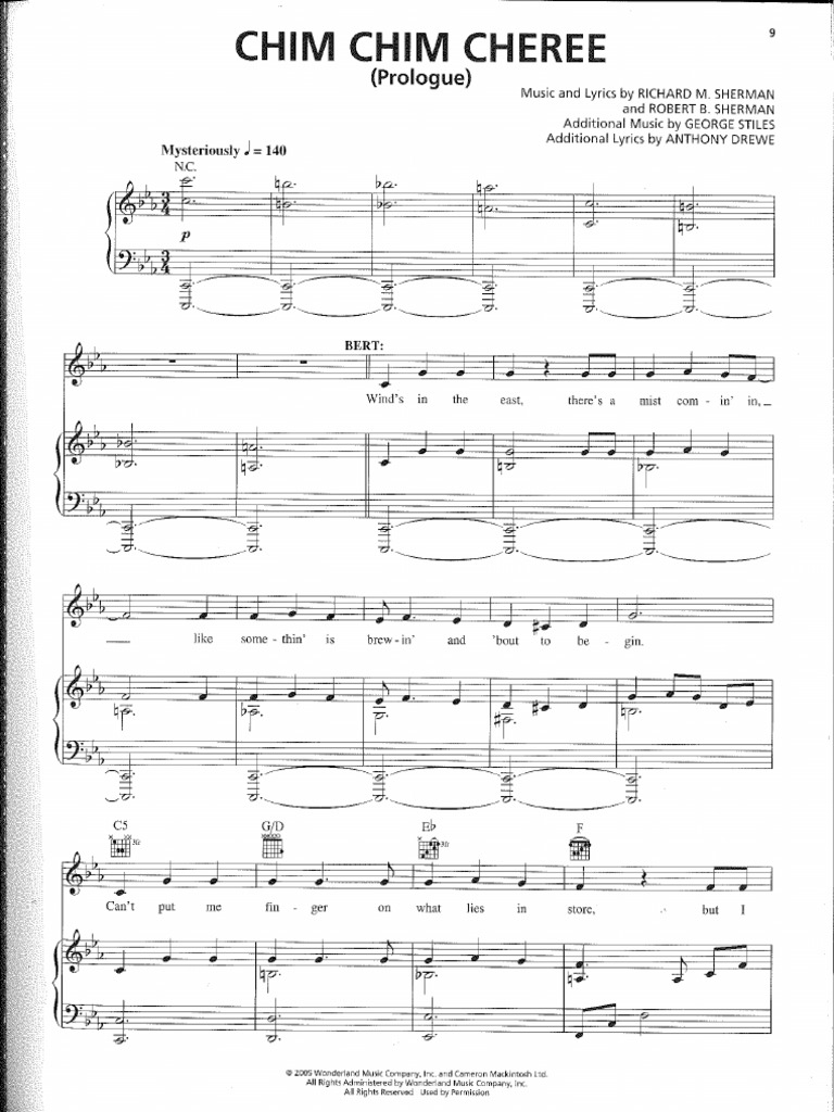 Mary Poppins Chim Chim Cher Ee PDF | PDF