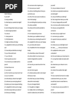Telepathy Game Categories List | PDF