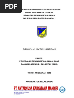 Contoh Program Mutu | PDF