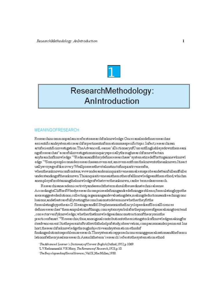 Research Methodology - Methods and Techniques 2004 | Download Free PDF | Academic Discipline ...