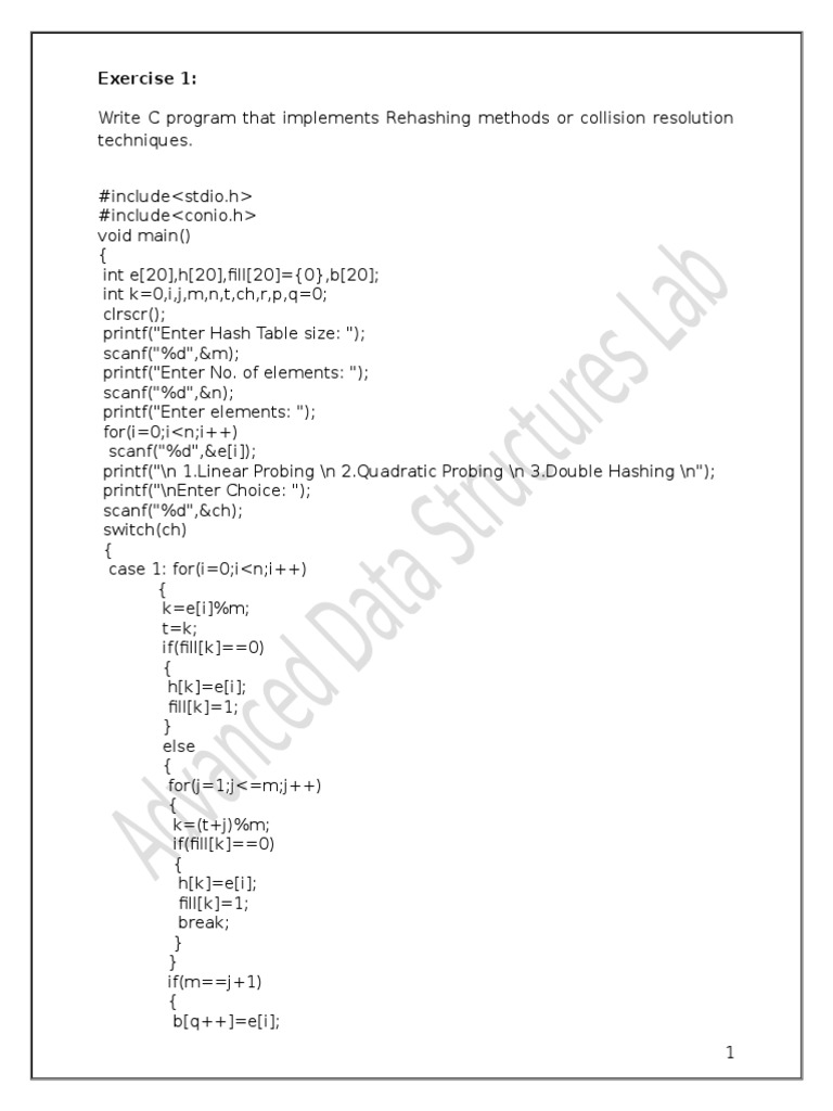 Ads Lab Manual Pdf Algorithms And Data Structures Areas Of Computer Science