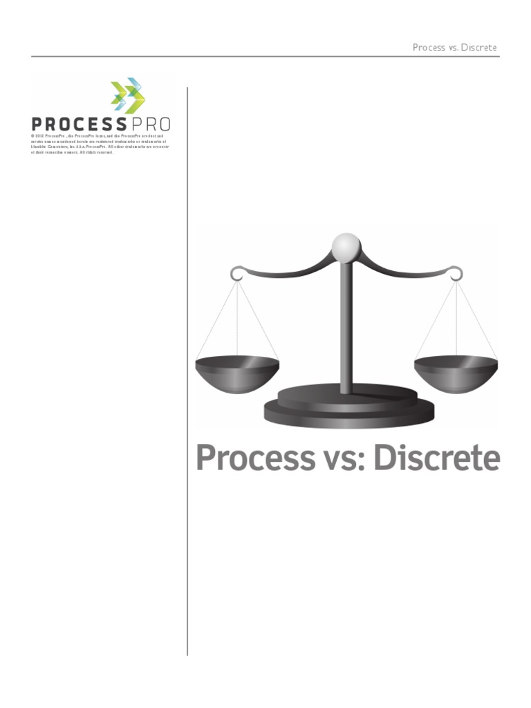 Process vs. Discrete | PDF | Enterprise Resource Planning | Production ...