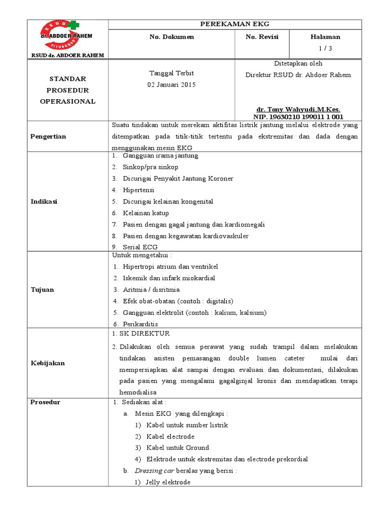 Spo Perekaman Ekg | PDF