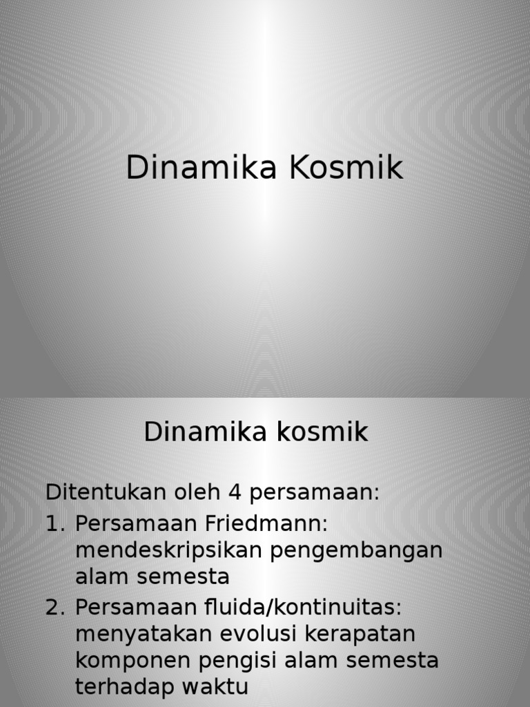 Dinamika Kosmik by Bu Hesty | PDF