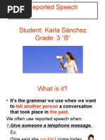 Reported Speech | PDF | Grammar | Language Mechanics