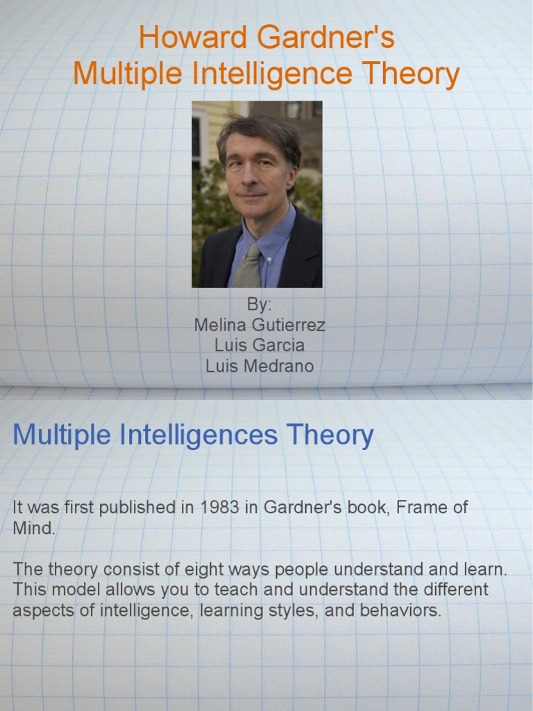 Multiple Intelligences - Howard Gardner | PDF | Neuropsychological ...