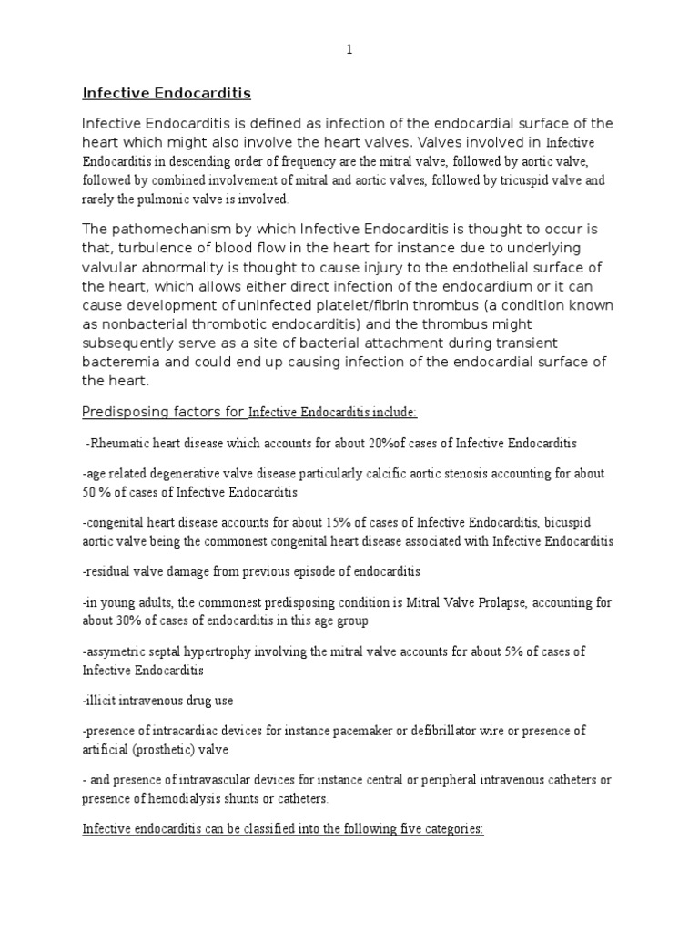 Infective Endo. | PDF | Heart Valve | Heart