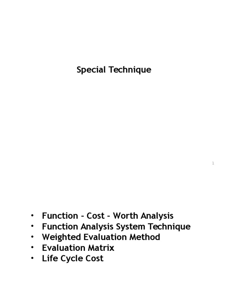 Value Engg 3 8.fucntion Cost Worth Analysis | PDF | Marginal Cost | Prices