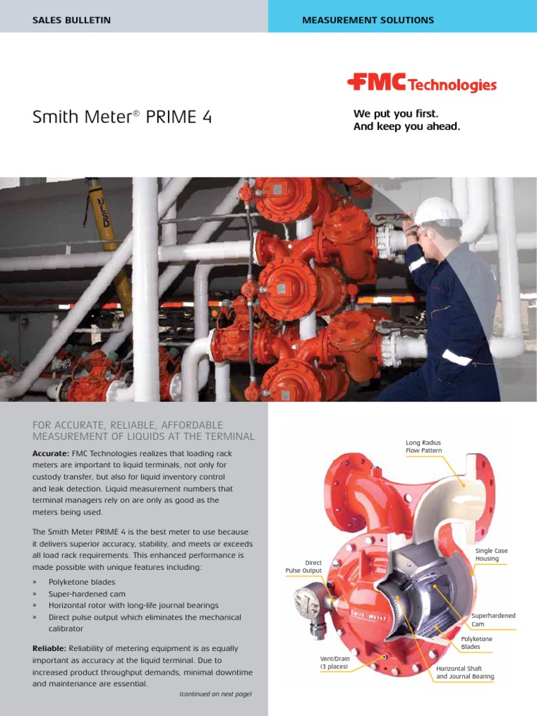 Smith Meter Prime 4 | PDF | Bearing (Mechanical) | Mechanical Engineering