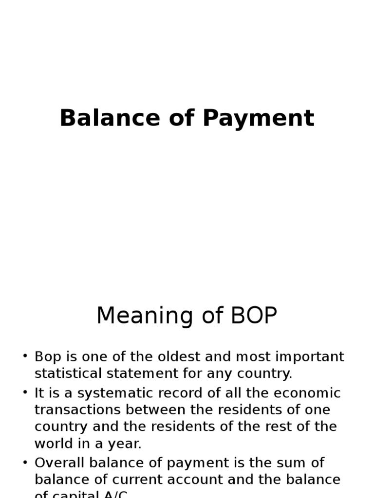 An In-Depth Examination of Balance of Payments: Calculating BOP ...