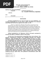 Sample Decision Reckless Imprudence Resulting in Serious Physical ...