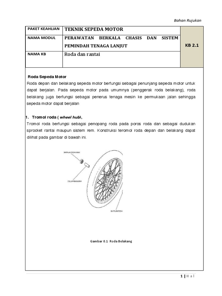 Memeriksa Roda Dan Ban | PDF