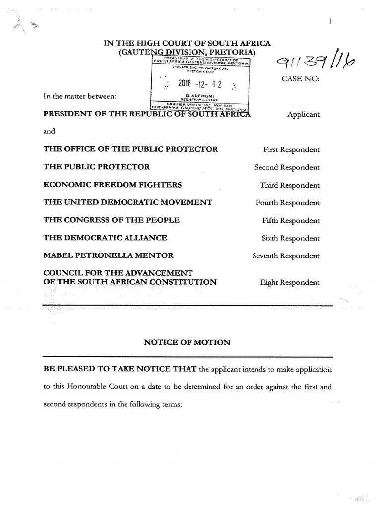 Zuma State of Capture Review | PDF