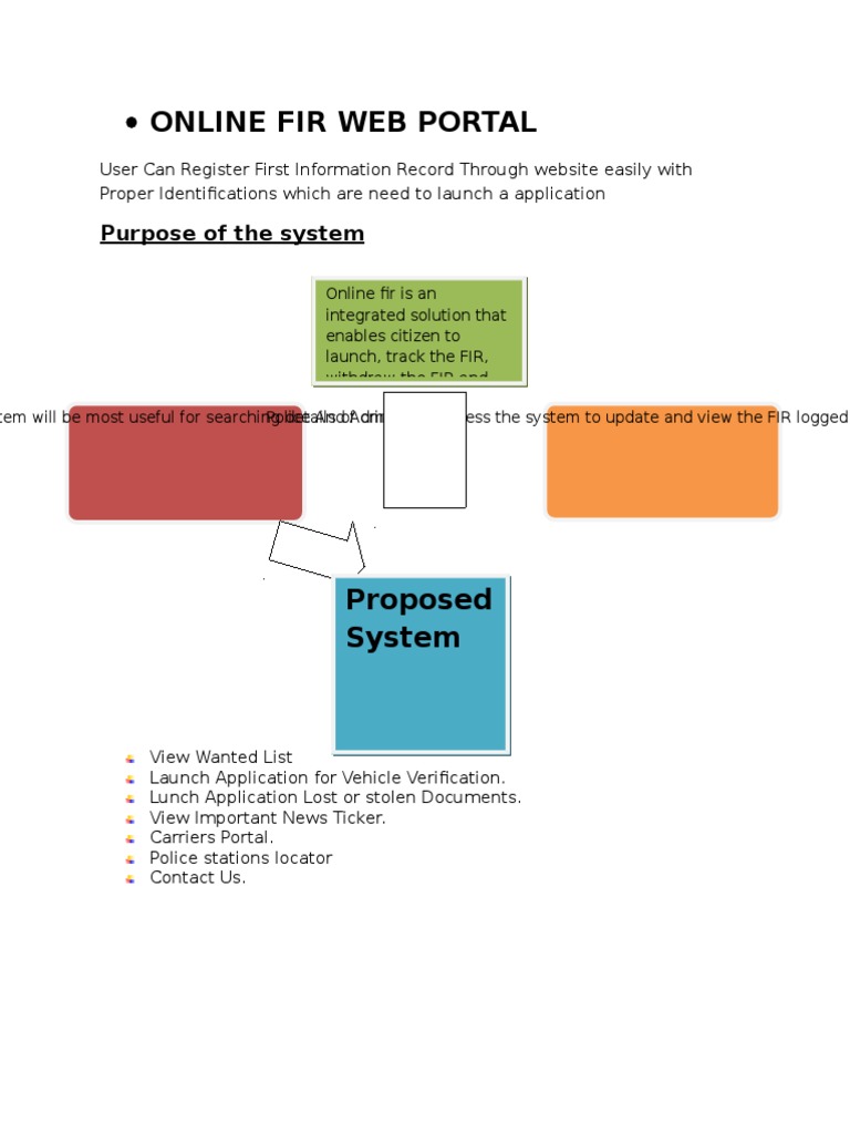 Online Fir Web Portal | PDF | World Wide Web | Internet & Web