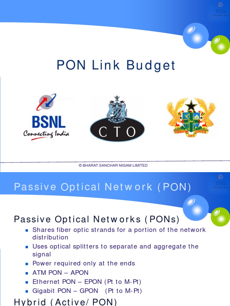 2-2-PON Link Budget | PDF | Electrical Engineering | Telecommunications