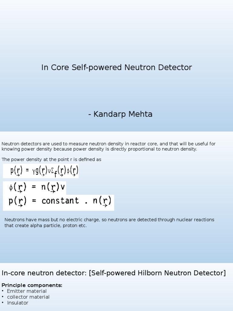 Incore Neutron Detector | PDF