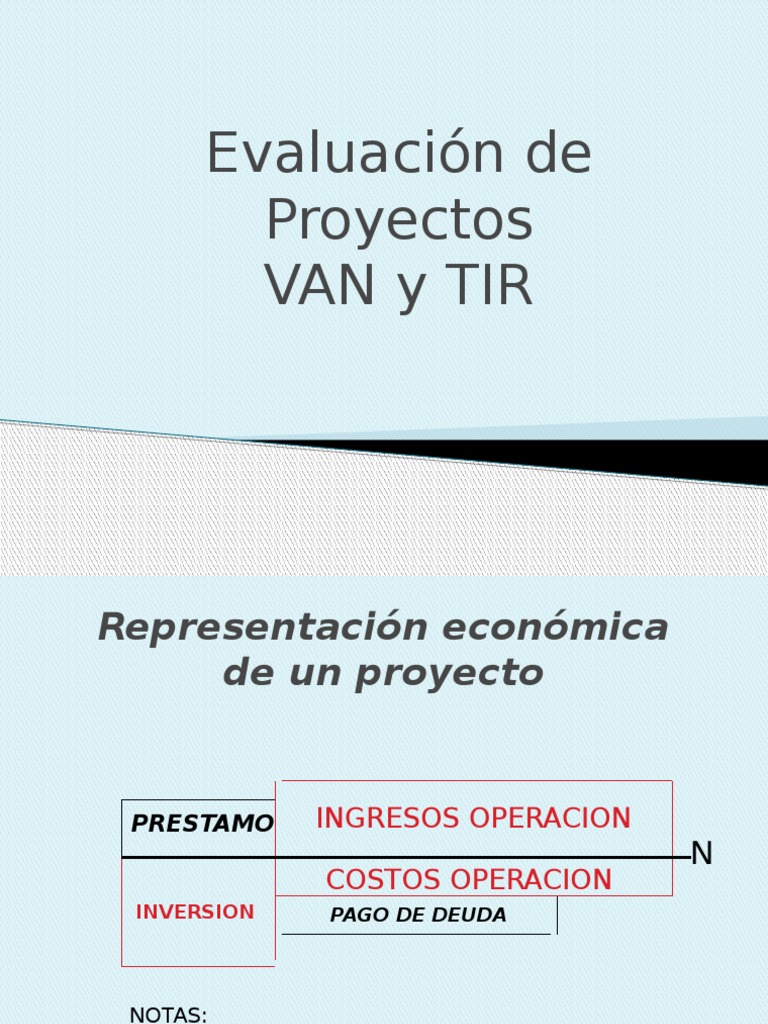 Análisis y evaluación de proyectos de inversión utilizando métricas financieras como VAN, TIR y ...
