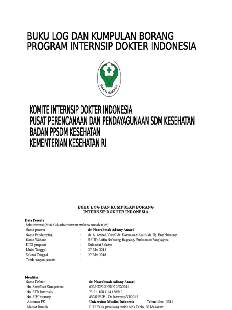 Buku Log Dan Kumpulan Borang Iship | PDF