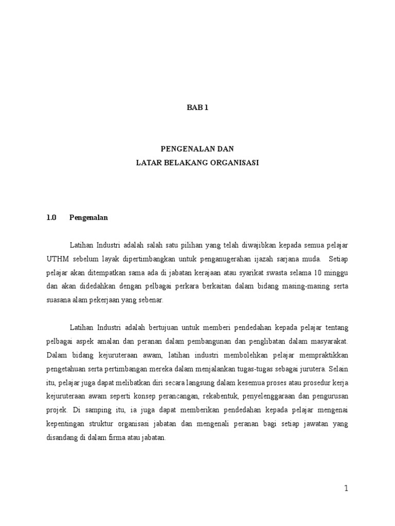 BAB 1 Pengenalan | PDF