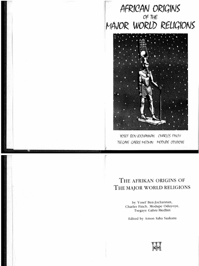 African Origins of The Major World Religions | PDF