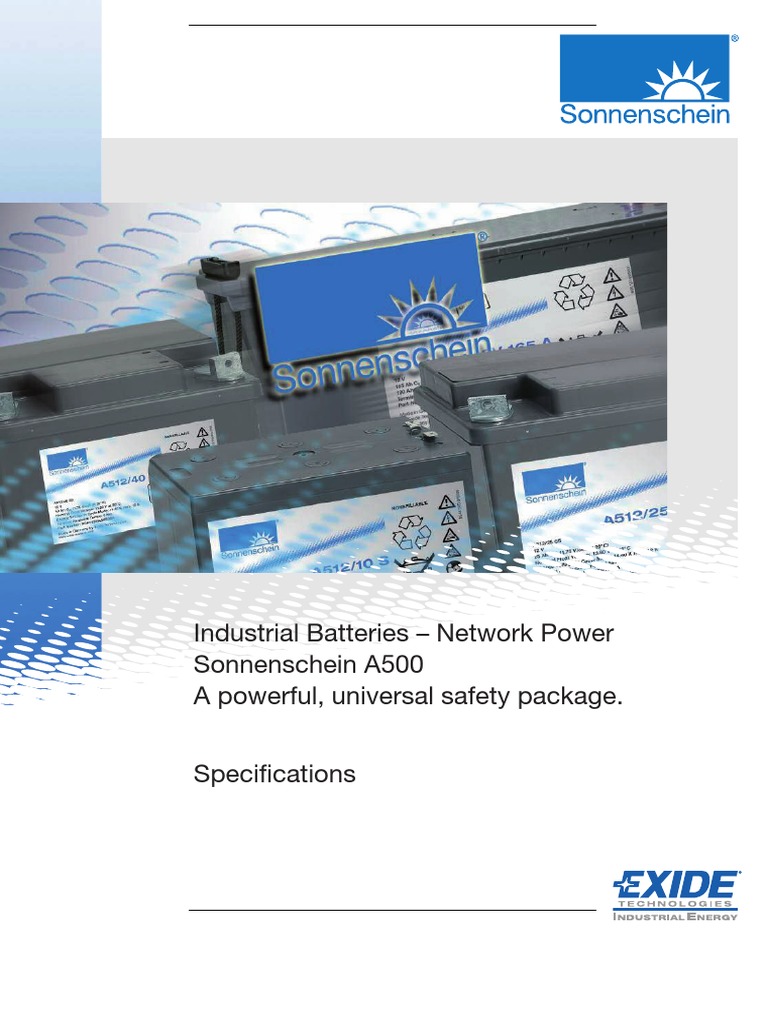 Battery Technical Specifications Pdf Physical Universe Electric Power