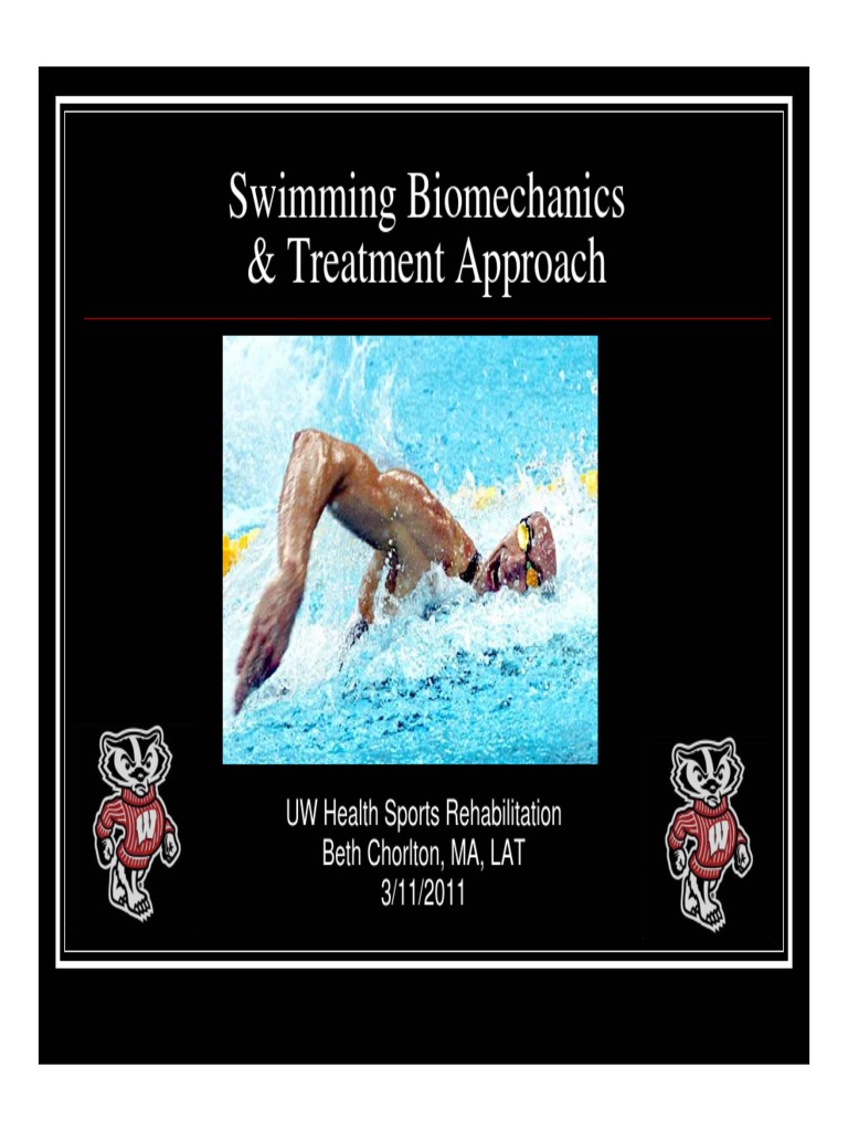 SR Swim Clinic | PDF | Anatomical Terms Of Motion | Swimming (Sport)