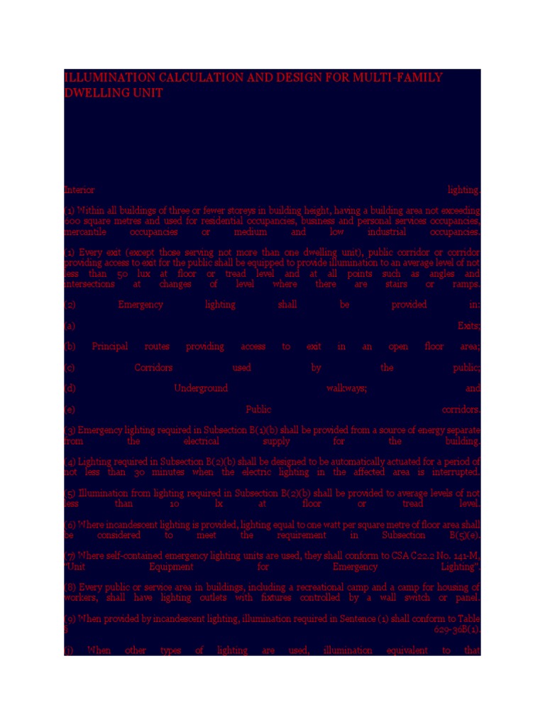 Illumination Calculation and Design For Multi | PDF | Lighting ...