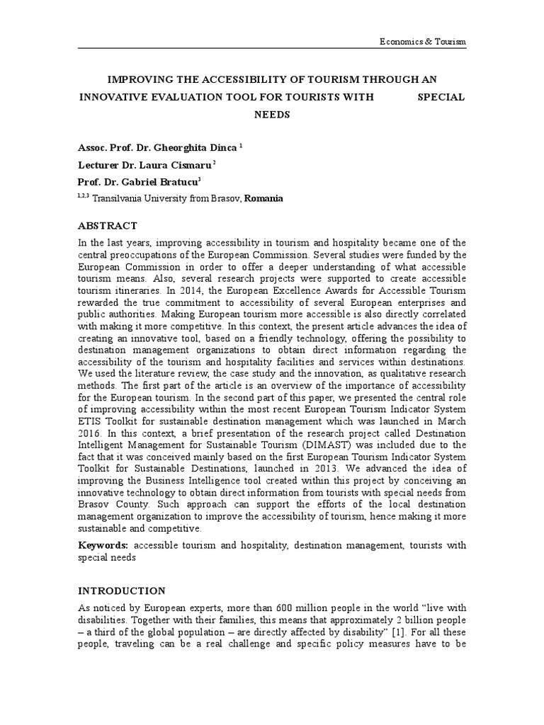 A GENUINE IMPLEMENTATION OF THE EUROPEAN TOURISM INDICATORS SYSTEM FOR ...