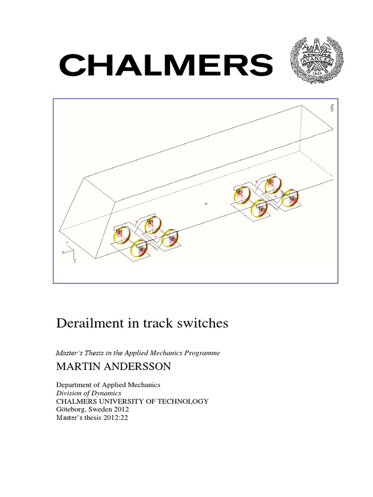 Derailment in Track Switches: Martin Andersson | PDF | Suspension ...