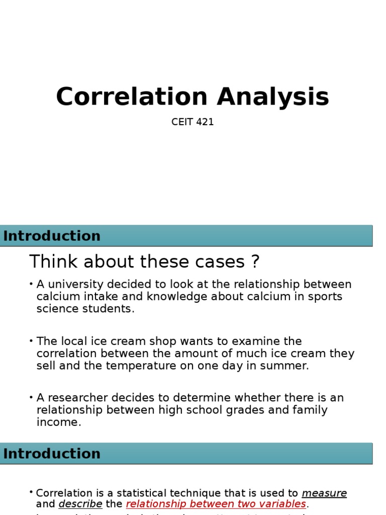 Correlation Analysis | PDF | Correlation And Dependence | Scatter Plot