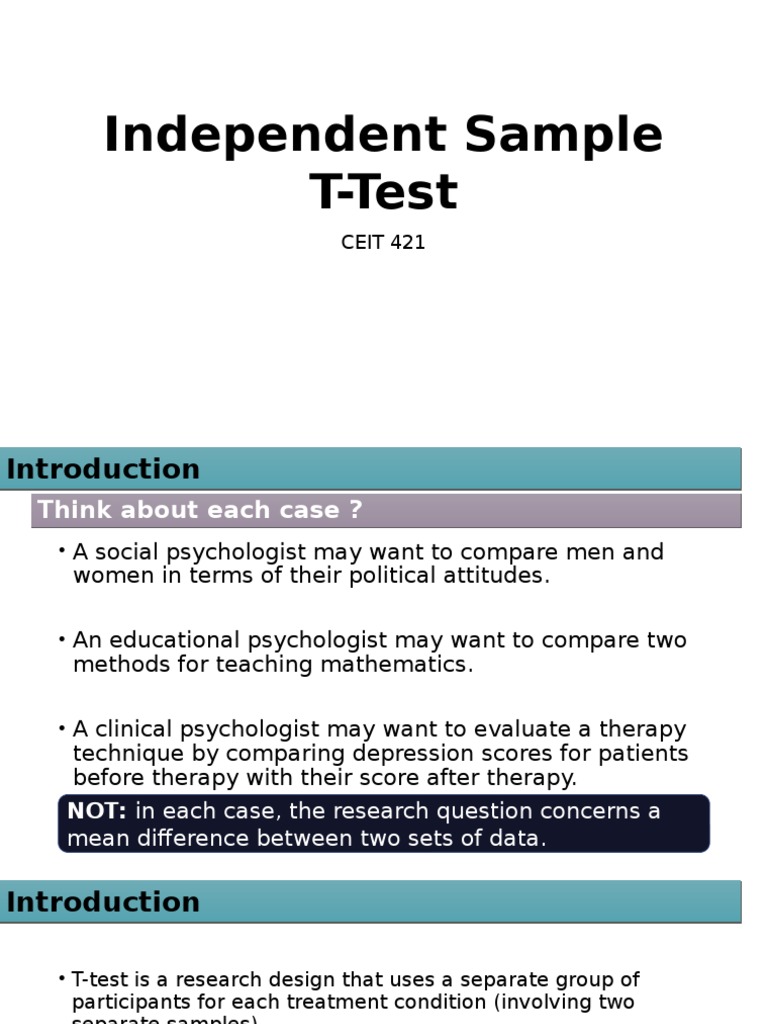 Independent Sample T-test | Student's T Test | Statistical Hypothesis ...