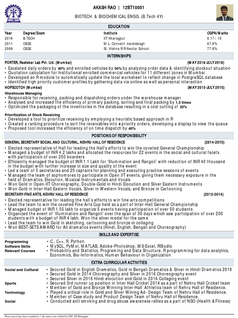 CV Final | PDF | Computing | Computing And Information Technology