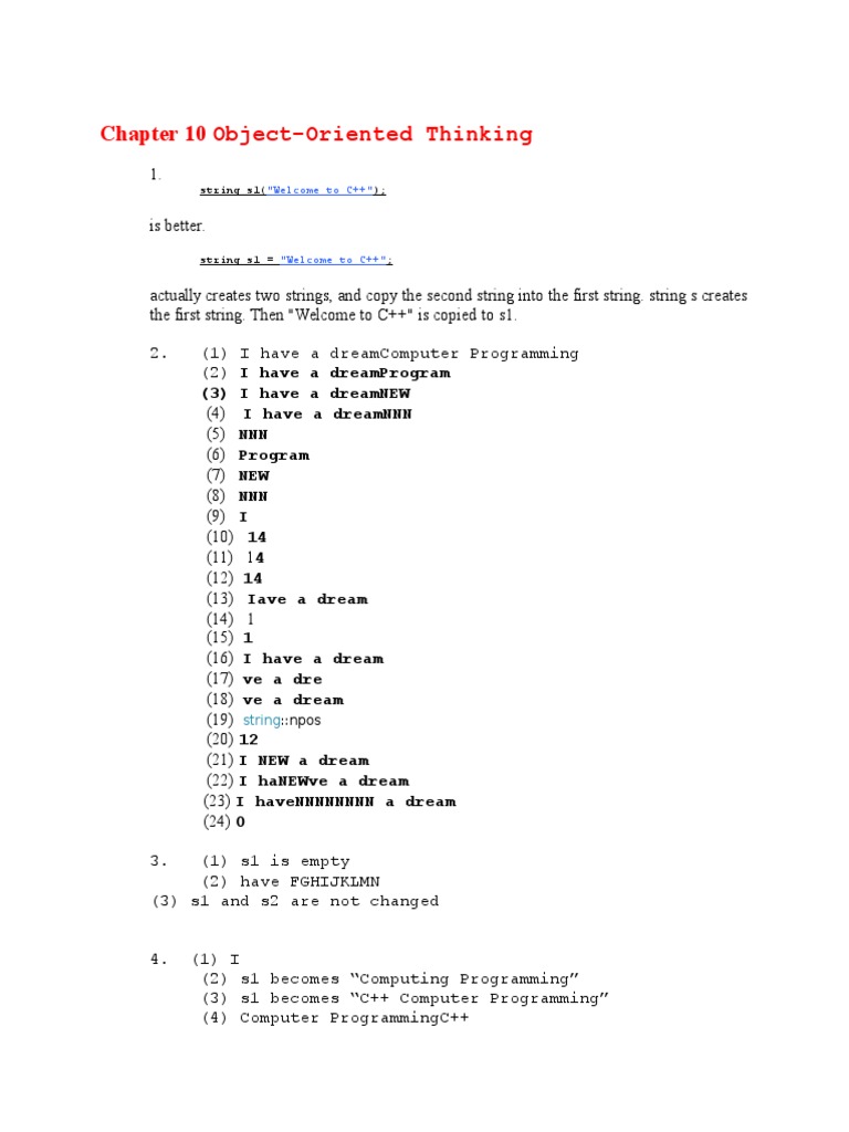Chapter 10 Object-Oriented Thinking: (3) I Have A Dreamnew | Download ...