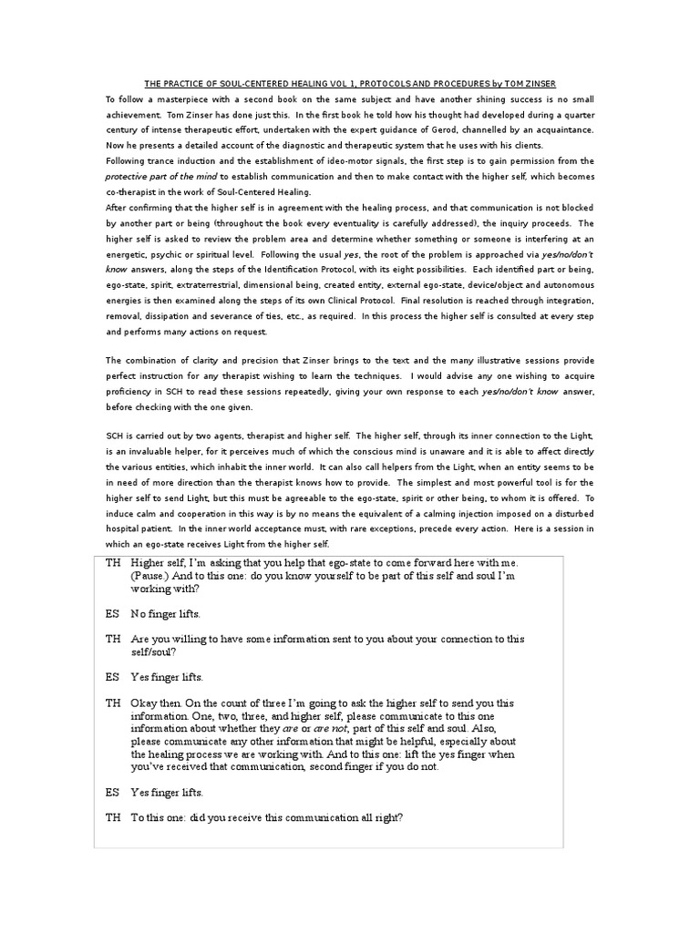 The Practice of Soul Centered Healing. Final | PDF | Psychotherapy | Soul