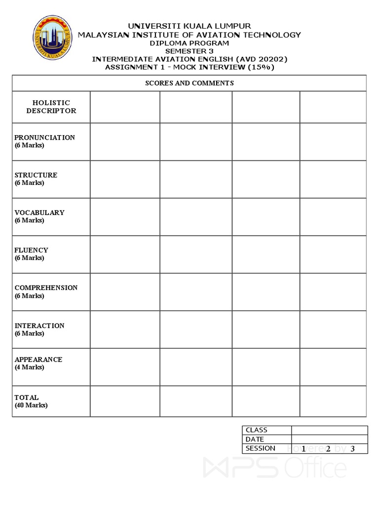 Scoresheet Mock Interview | PDF | Science & Mathematics | Computers