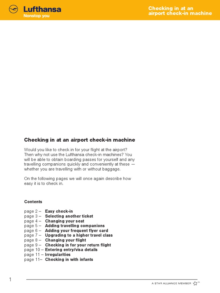 Checking in at An Airport Check-In Machine | PDF | Aviation | Business