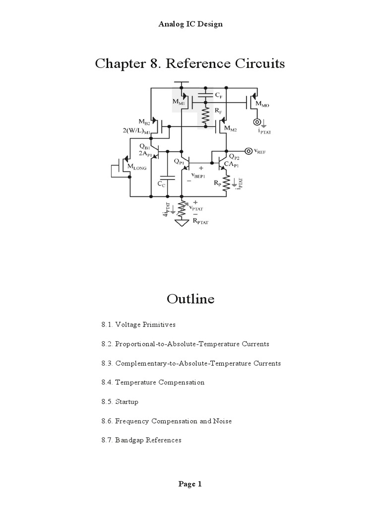 Chapter 8. Reference Circuits An Intuitive Approach (Analog IC Design An Intuitive Approach ...