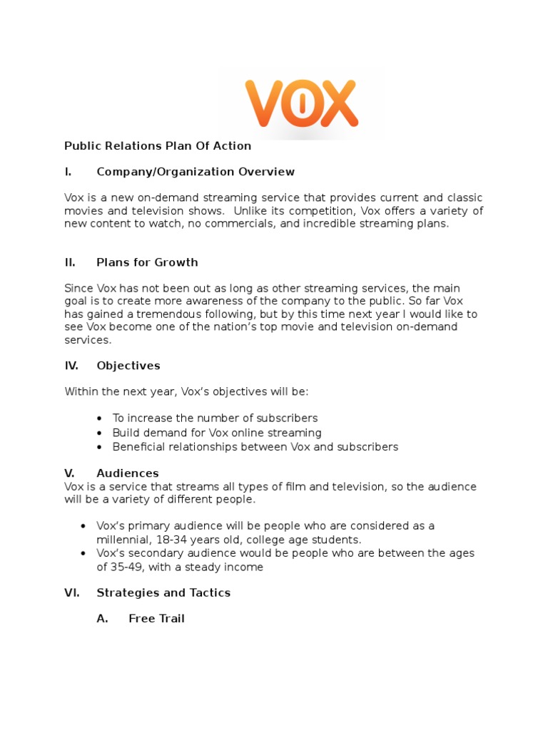 PR Plan | PDF