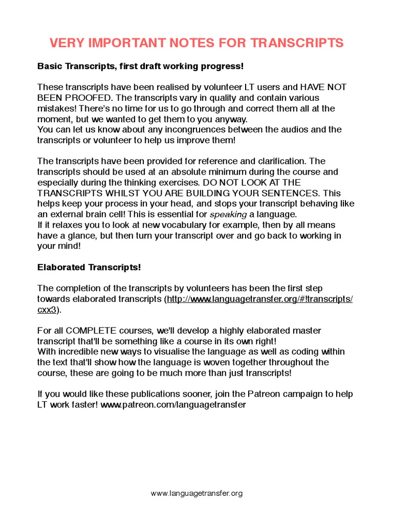 ESSENTIAL NOTES FOR SPANISH TRANSCRIPTS | PDF | Grammatical Gender ...