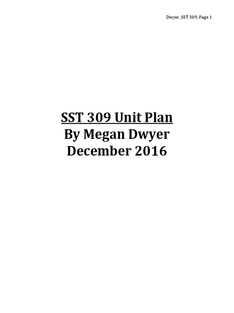 Sst-Final Unit Plan | Download Free PDF | Classroom | Map