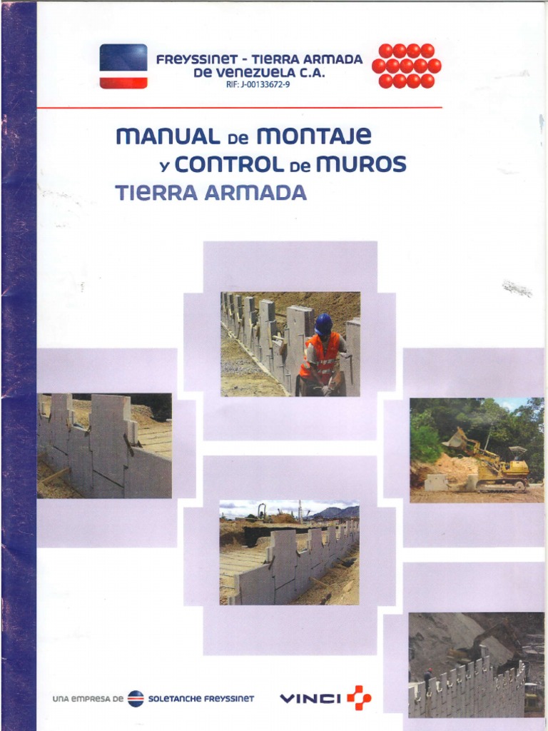Manual de Montaje y Control de Muros Tierra Armada | El hombre hace ...