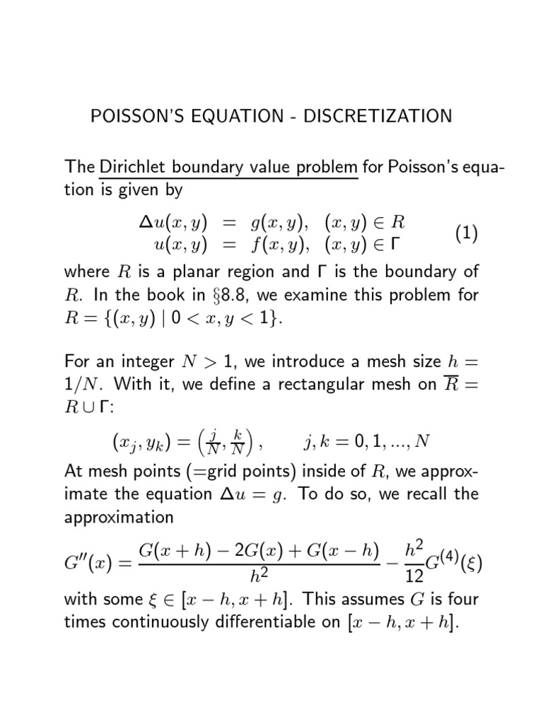 Gauss-Seidel Iteration Method for Poisson Equation | Eigenvalues And ...
