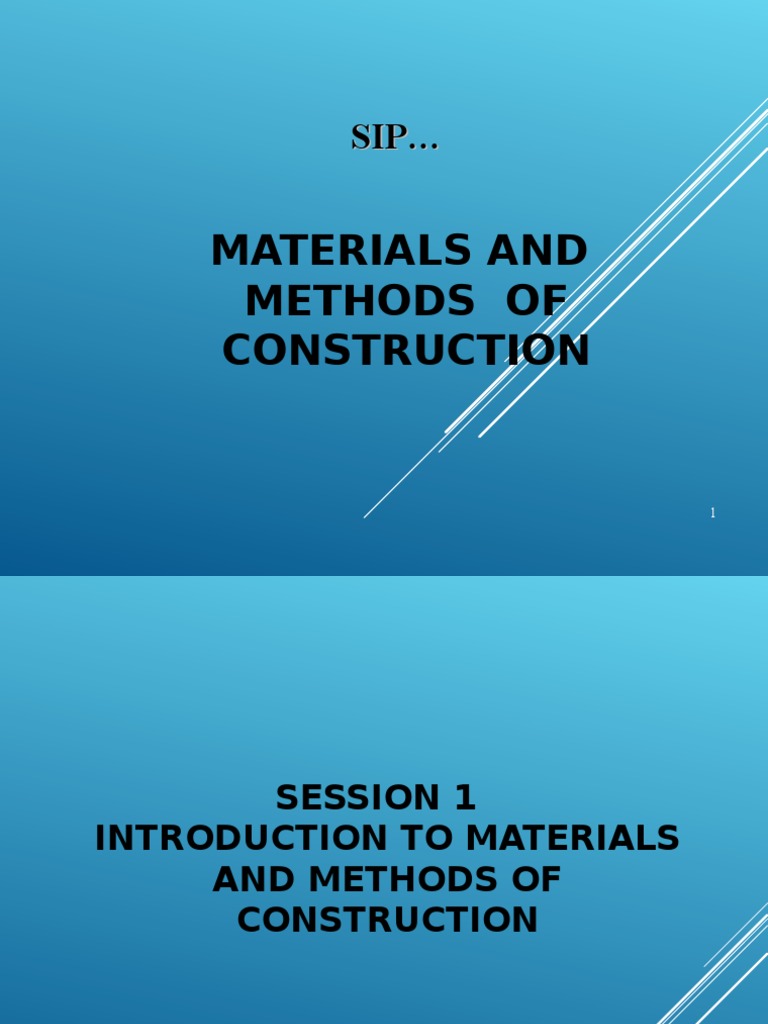 Session 1 - Fundamental of Building Construction | PDF | Architect ...