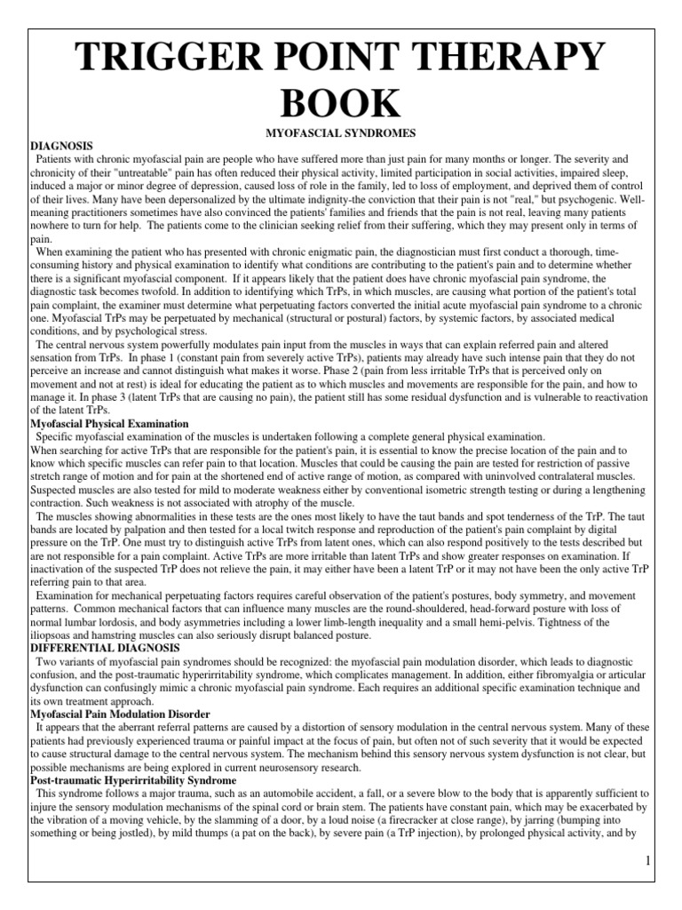 Trigger Point Book PDF | PDF | Self-Improvement | Wellness