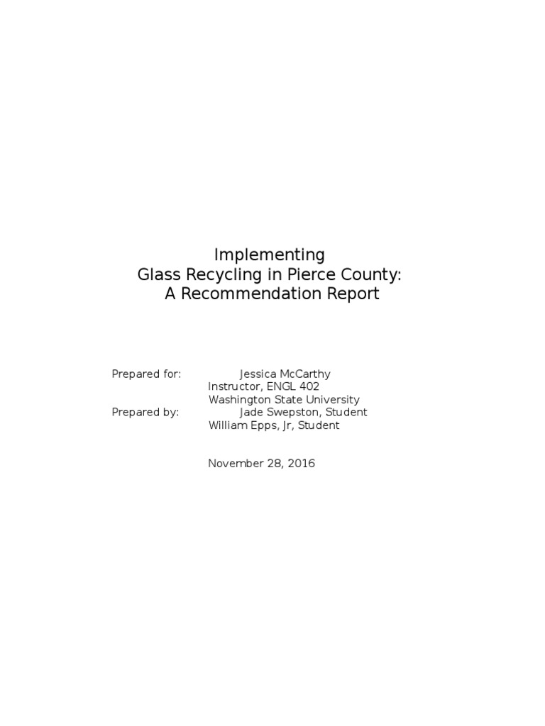 Repurposing Project Report Final | PDF | Recycling | Municipal Solid Waste